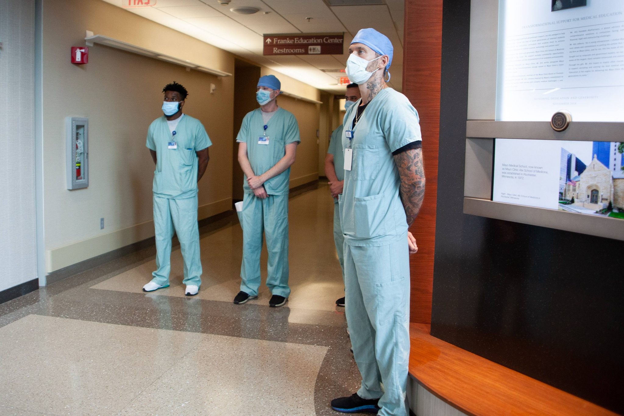 Mayo staff kneel in silence in commitment to health and well-being of ...