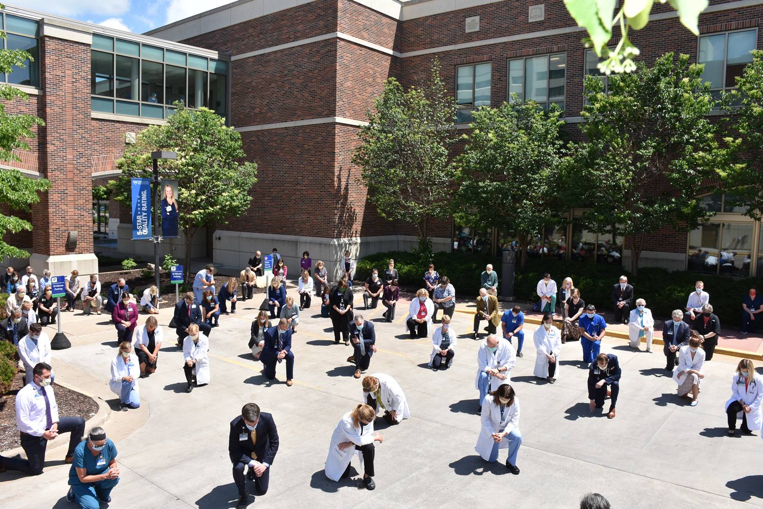 Mayo staff kneel in silence in commitment to health and well-being of ...