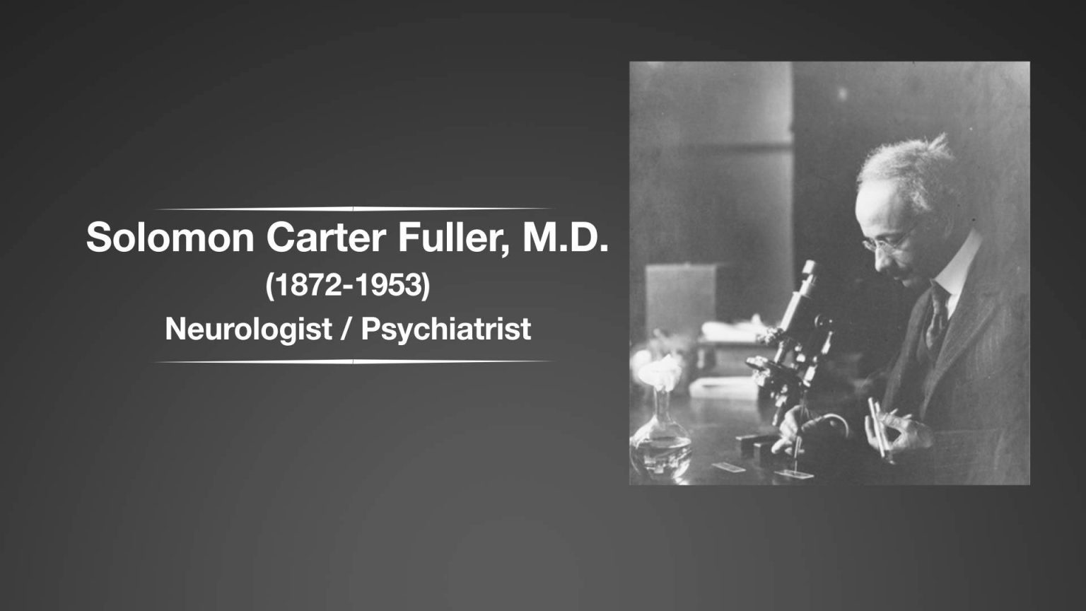 Black History Month: Honoring Dr. Solomon Carter Fuller - Mayo Clinic ...