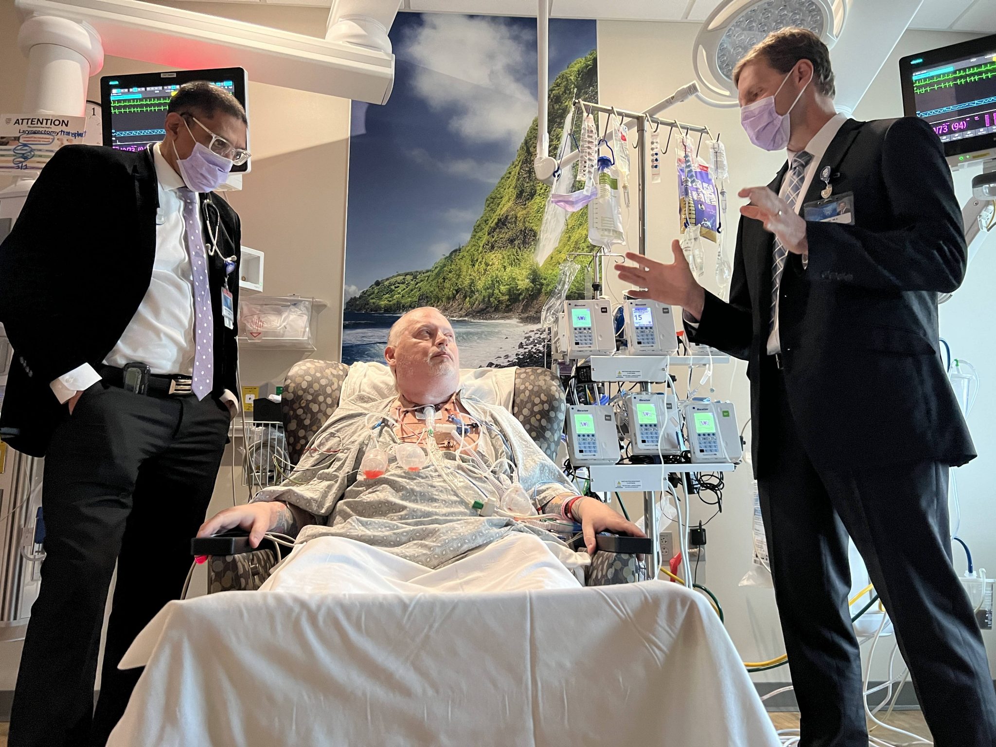 Breaking the silence: First known total larynx transplant on a patient with active cancer as ...